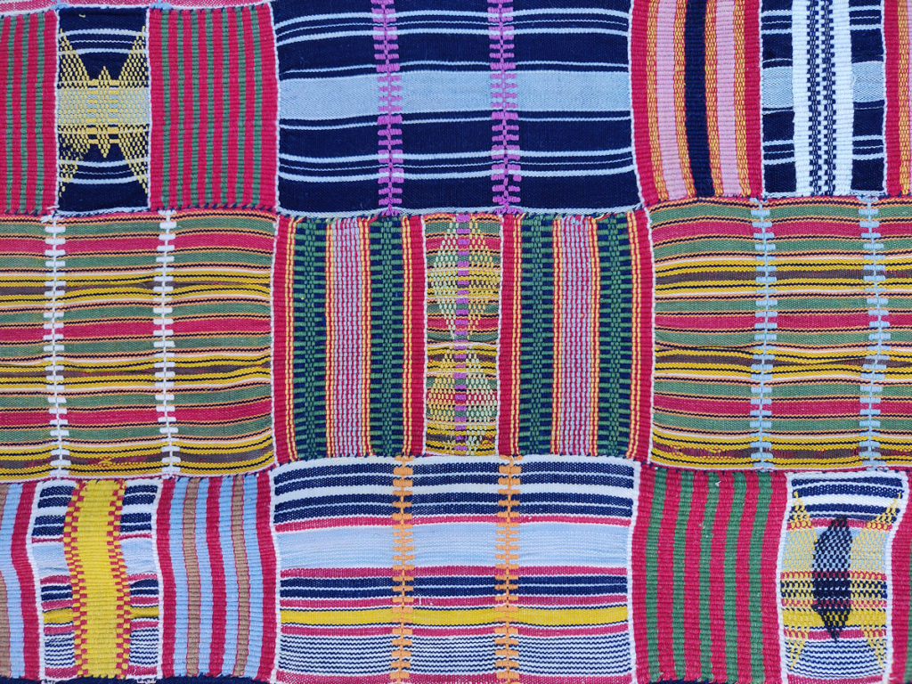 Mixed Strip Pattern Ewe - Adire African Textiles