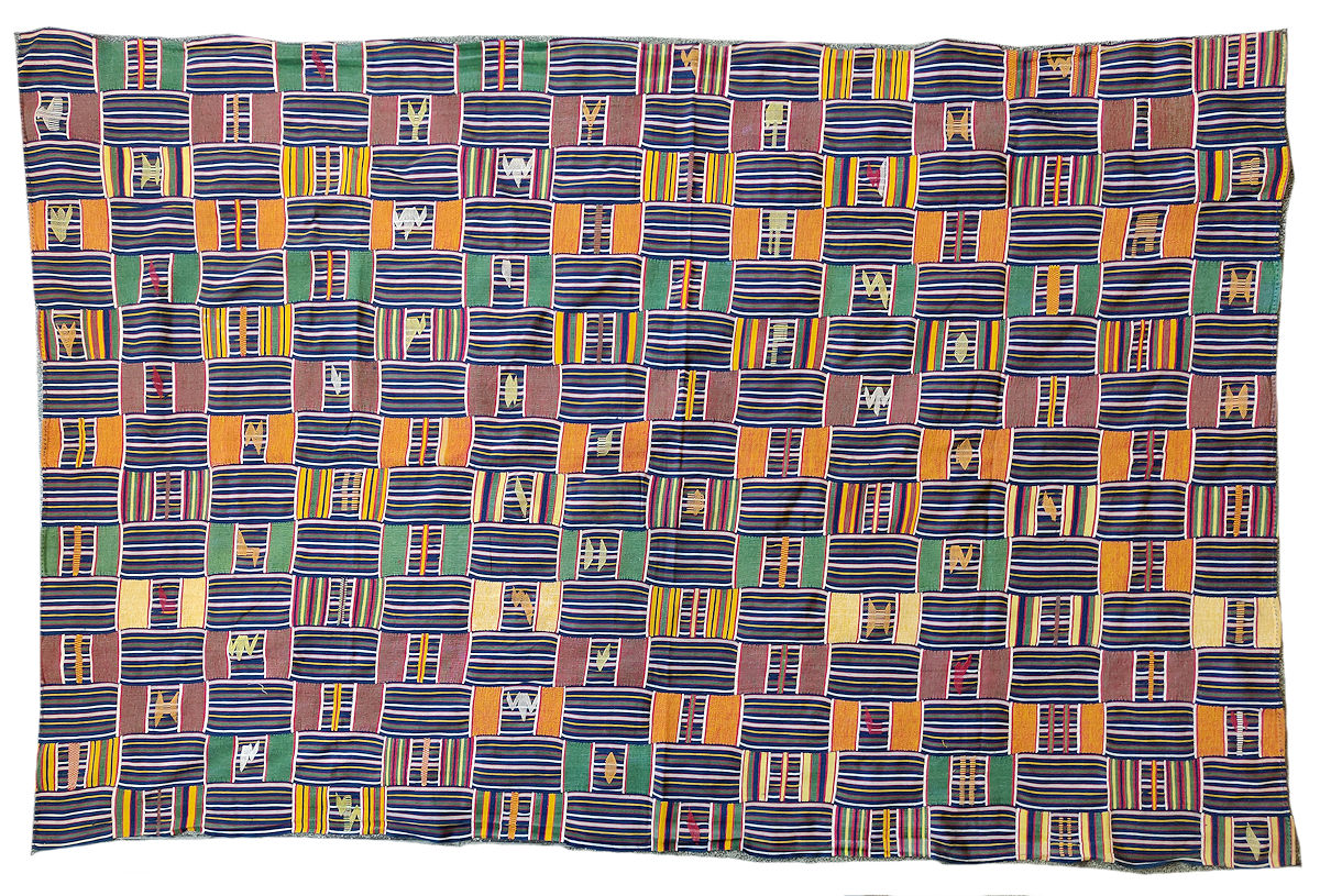 Weft Colour Blocks Ewe - Adire African Textiles