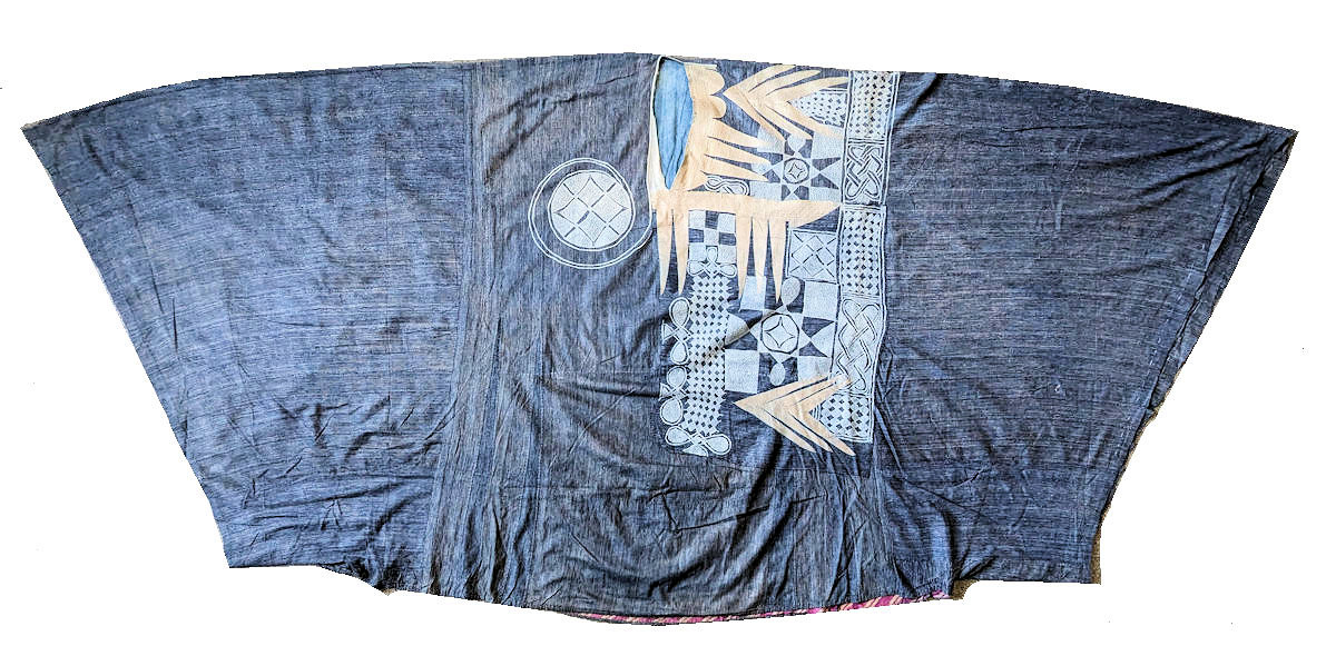 White Hausa Riga Robe - Adire African Textiles